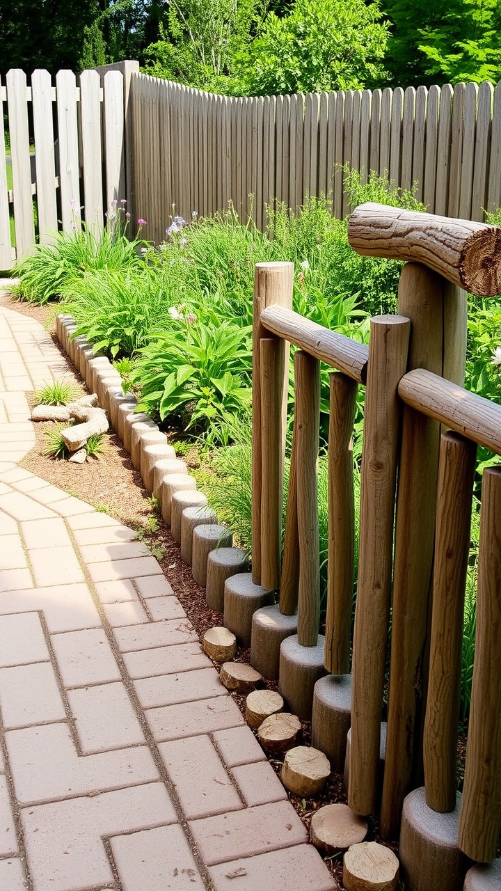 16+ Creative Fence Edging Ideas for Your Garden - LawnMuse