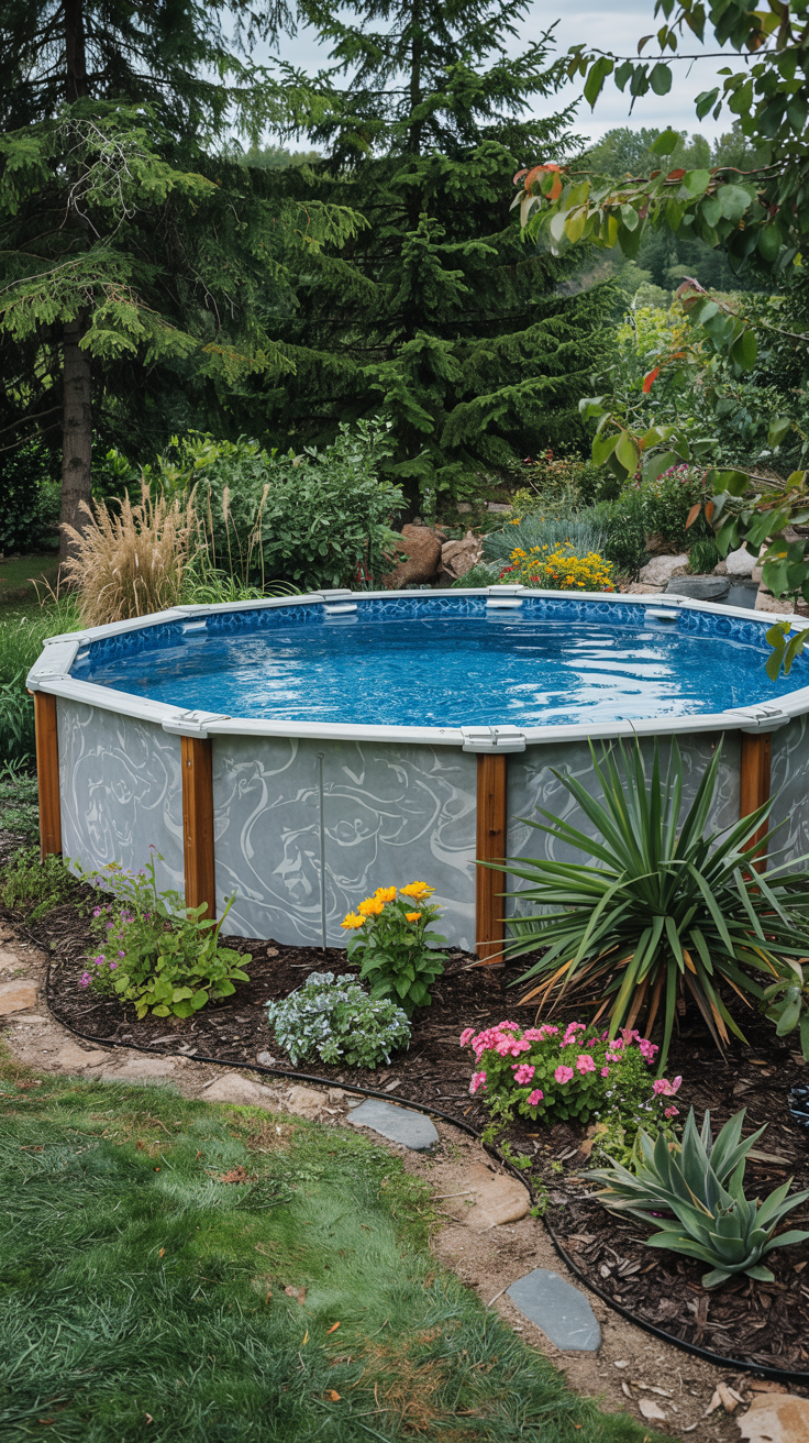 17 DIY Above Ground Pool Landscaping Ideas - LawnMuse